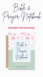 Printable Prayer Journal | Bible and Prayer Notebook to Download