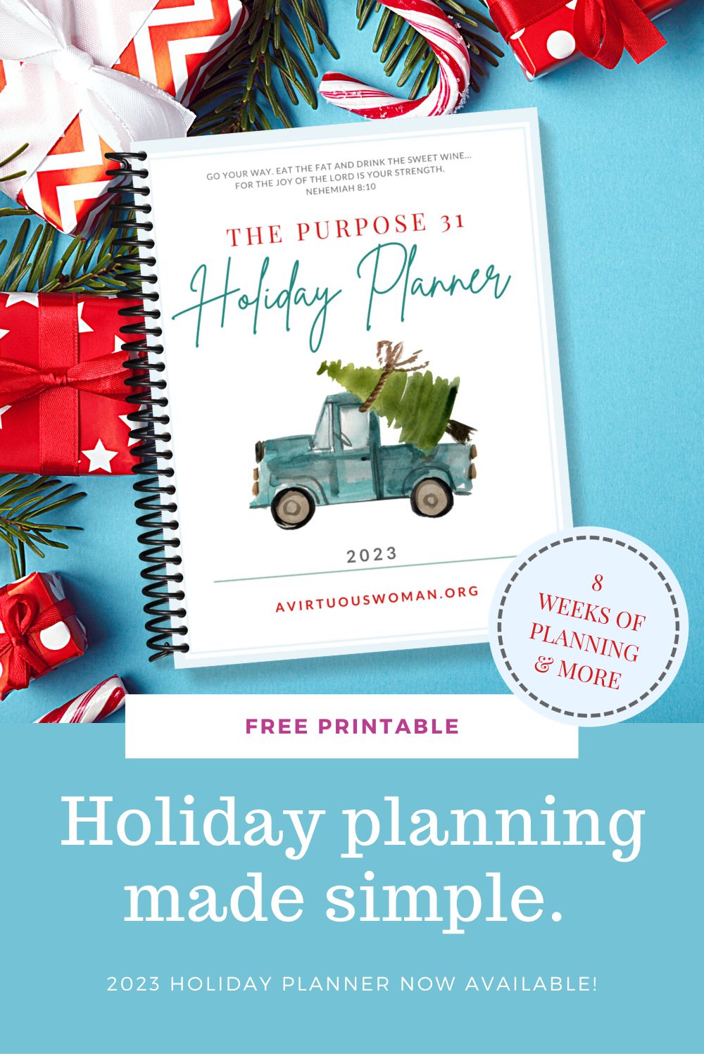 2023 Free Printable Holiday Planner | Christmas Planner