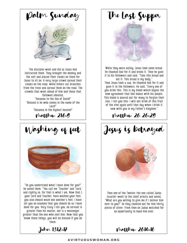 How to Teach Children the Easter Story + Printable Story Cards