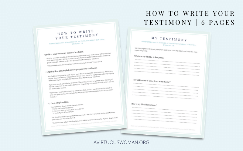 Testimony Template Christian Testimony Template Christian